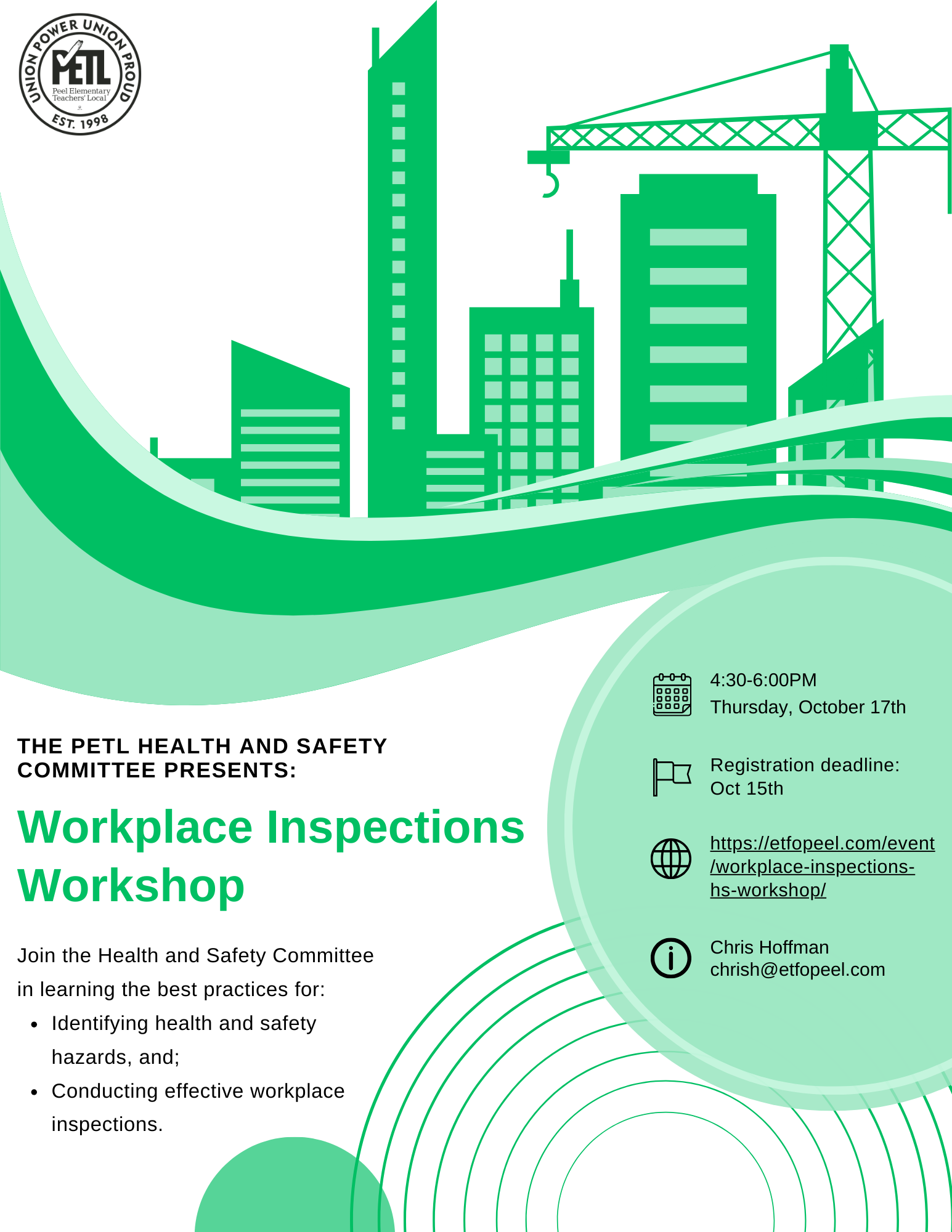 Workplace Inspections Workshop (Health and Safety) - PETL