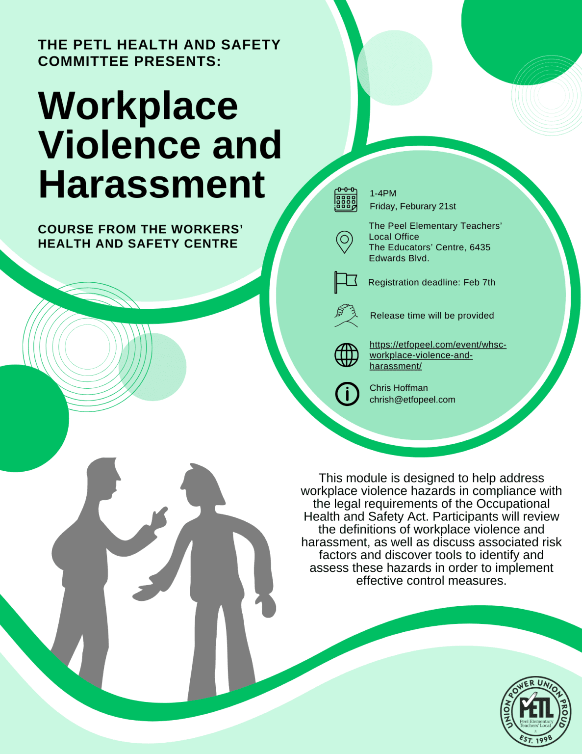 WHSC: Workplace Violence and Harassment - PETL
