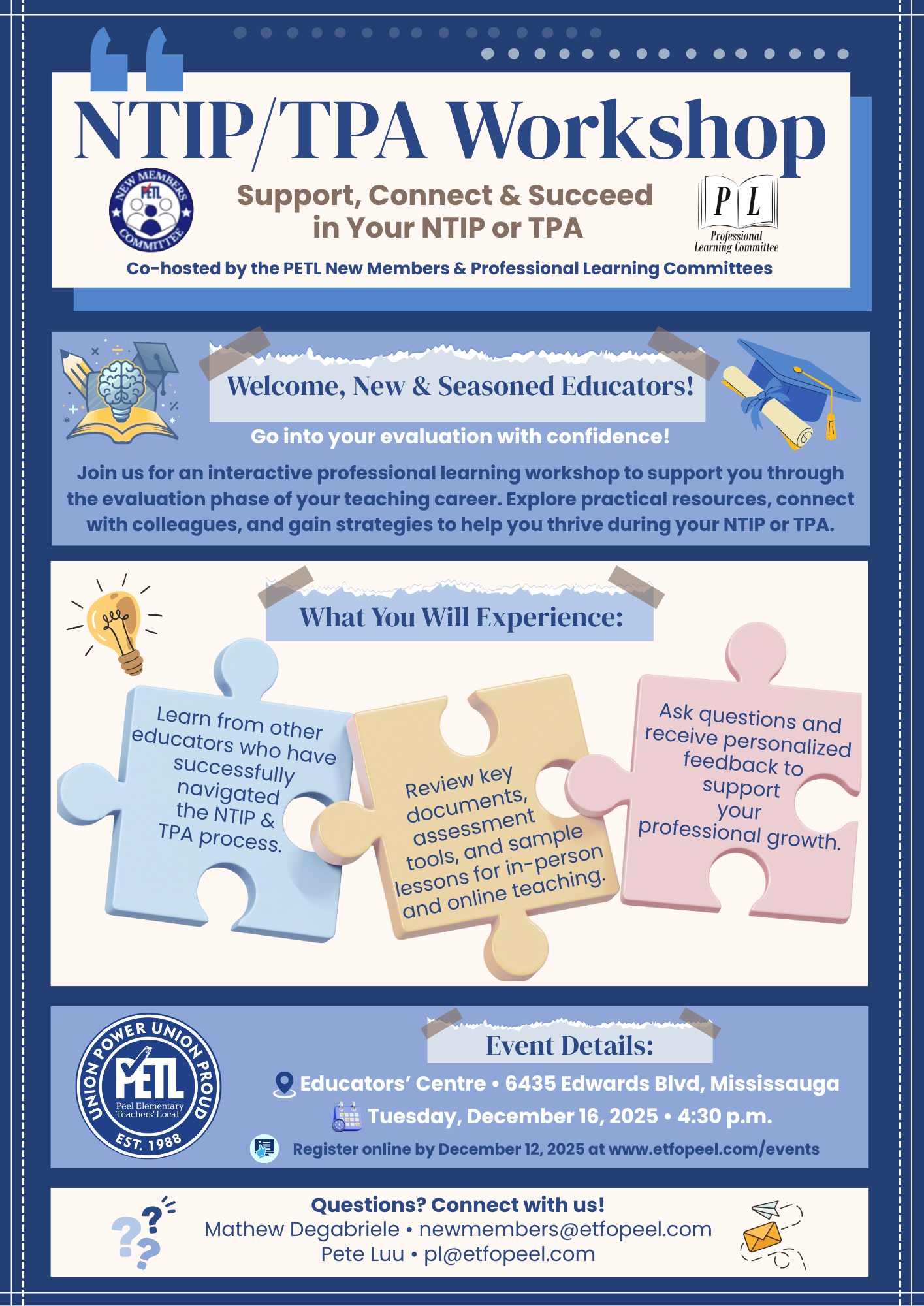 NTIP and TPA Workshop (Tues Dec 16 - NMC and PLC) - PETL