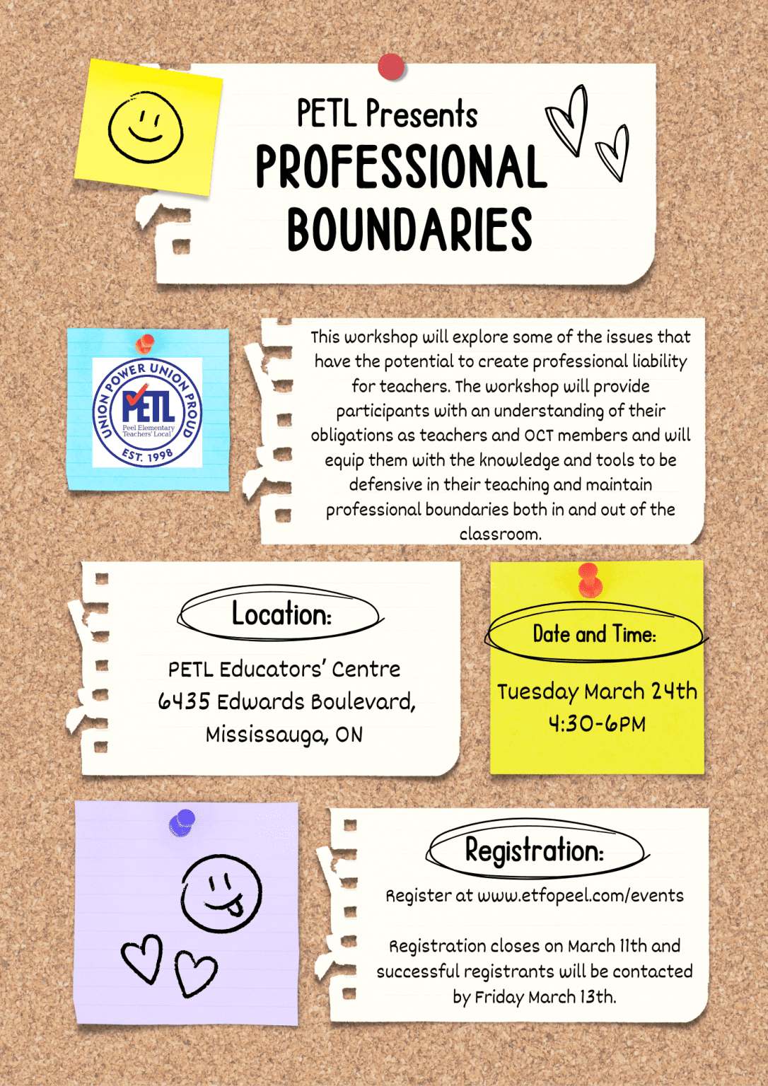 Professional Boundaries Workshop- Tues Mar 24 - PETL